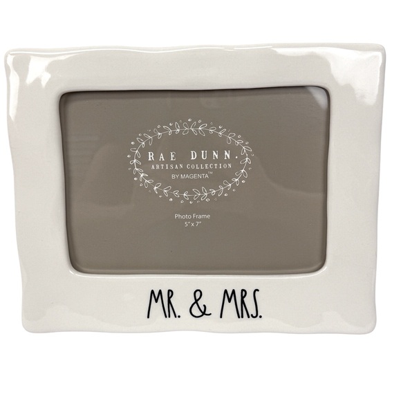 Rae Dunn | Accents | Rae Dunn Artisan Collection Mr Mrs 5x7 Photo Frame ...